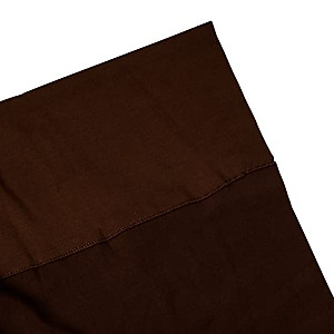CVL Spandex 4-Way Stretch Photo Backdrop Drape Curtain w/4" Rod Pockets Stretchable&Lightweight 14Ft X 60"(1 Panel Only) Chocolate for Wedding, Trade Show, Party, Gift Opening Stage Backdrop Décor