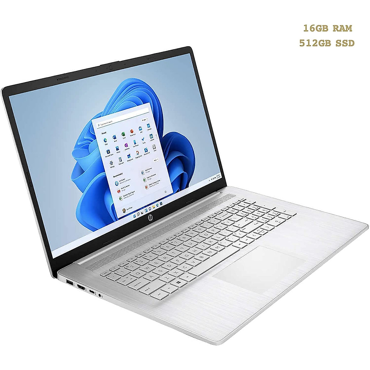 HP 2022 Latest Laptop - 12th Gen Inter Core i7-1255U - 17.3" Diagonal, HD+ (1600 x 900) - Touch - 16GB DDR4-512GB PCIe NVMe SSD - Backlit Keyboard - WiFi 6 - HDMI1.4b - Webcam - Windows 11 Home