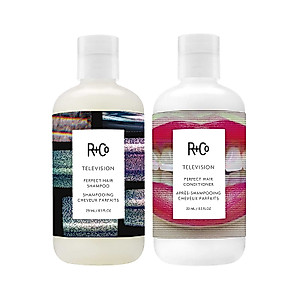 R+Co Television Perfect Hair Shampoo & Conditioner | Body + Shine + Smoothing for All Hair Types | Vegan + Cruelty-Free 8.5oz (pack of 2)