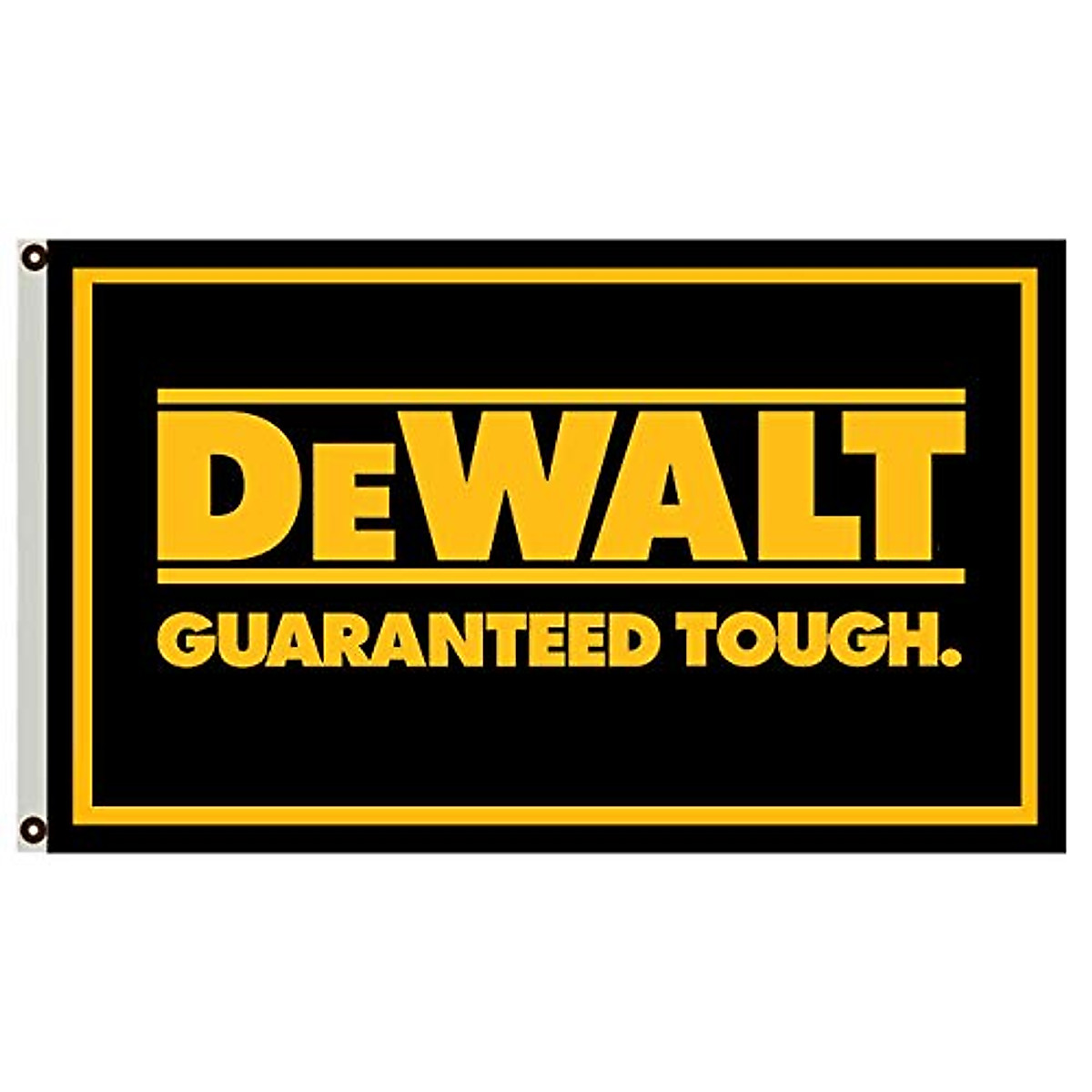 Cayyon Dewalt Flag Banner 3x5 ft Power Tools Guaranteed Tough banner