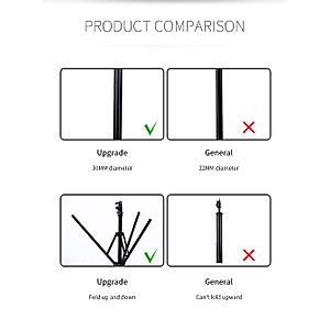 Webcam Tripod Compatible with Logitech Webcam C920s StreamCam Brio C922 C930 C925e C615, 63 inches Aluminum Tripod Stand, Black