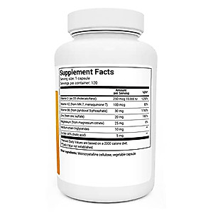 Dr. Berg's Vitamin D3 K2 w/ MCT Oil - Includes 10,000 IU of Vitamin D3, 100 mcg MK7 Vitamin K2, Purified Bile Salts, Zinc & Magnesium for Ultimate Absorption - K2 D3 Vitamin Supplement - 120 Capsule
