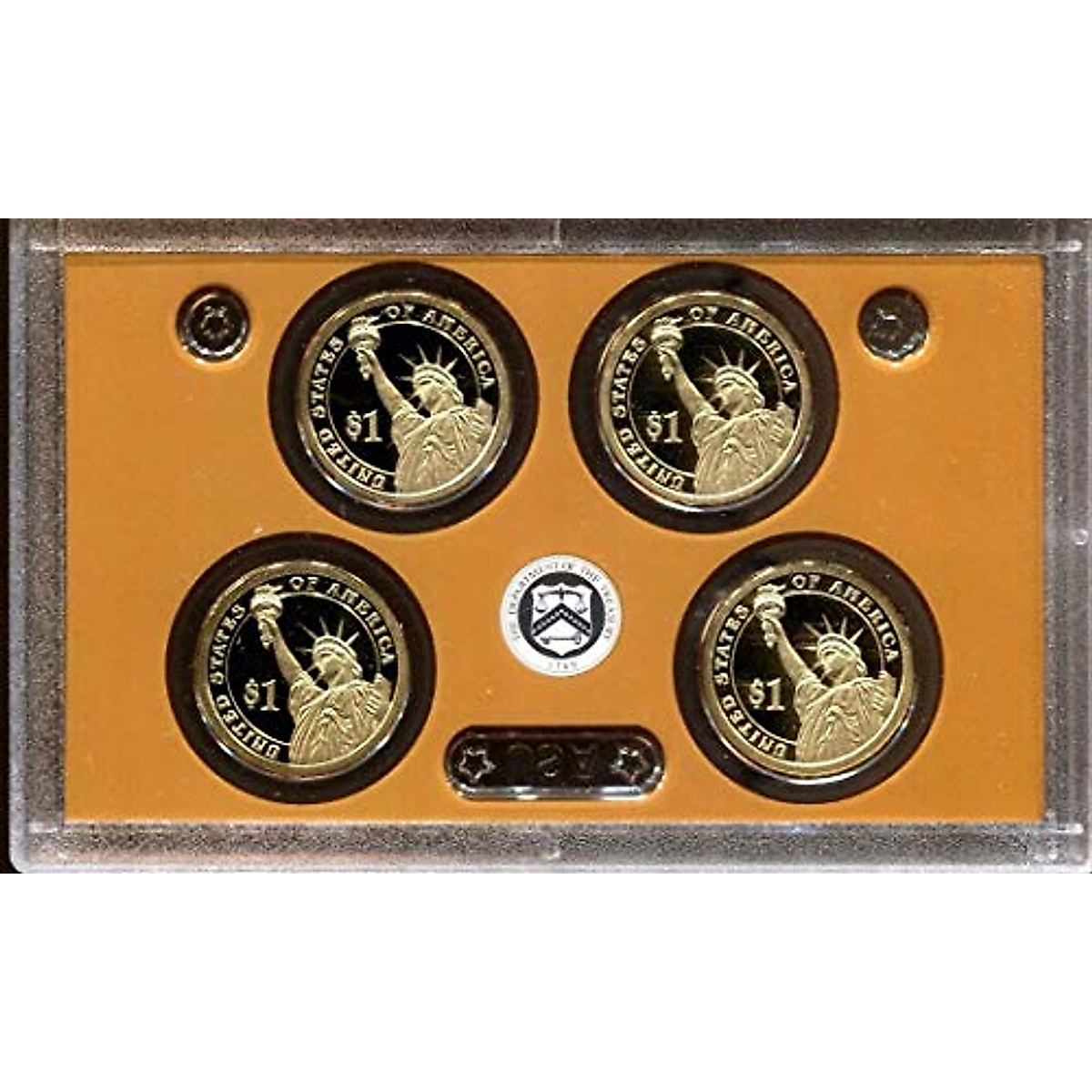 2011 S Presidential Dollars Proof Set - 4 coins - Quarter US Mint GEM Proof No Box or COA