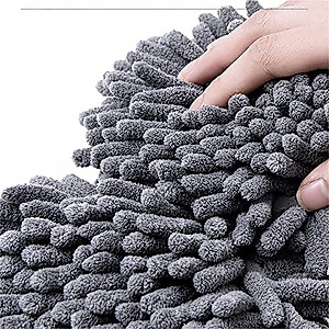 Retractable Double Layer Car Wash Brush, 2022 New Car Wash Brush with Long Handle, Premium Soft Car Wash Mop Scratch-Free Car Wash with 360°Flexible Rotation Microfiber Replacement Head (1 Pcs)