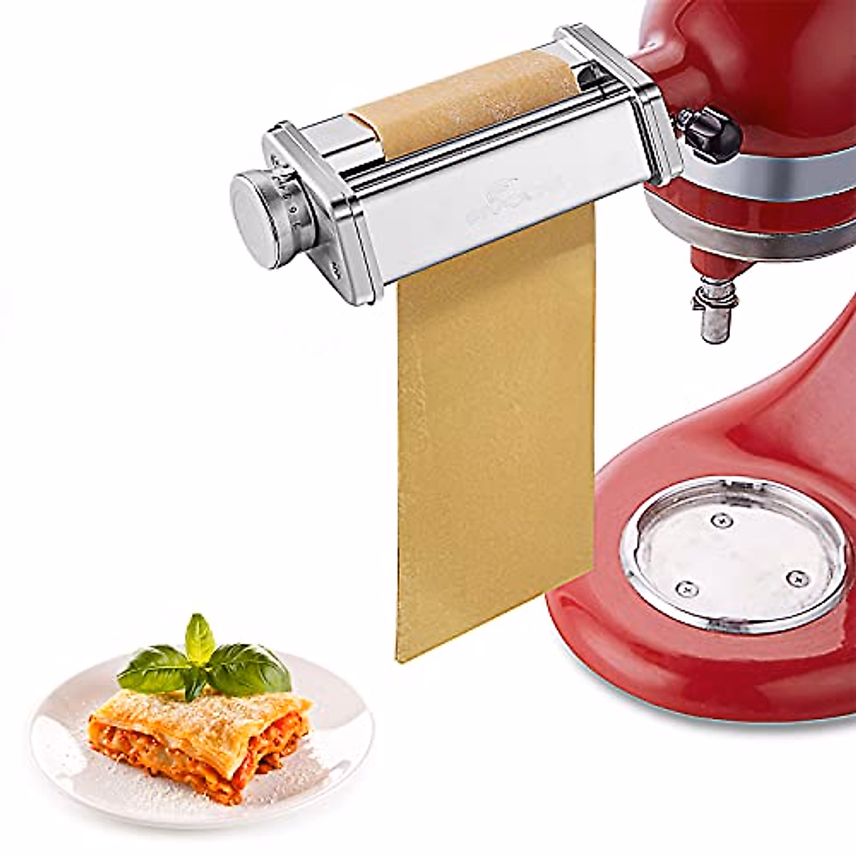 Pasta Roller Attachment for KitchenAid Stand Mixer, Stainless Steel Pasta Attachment for KitchenAid Stand Mixer, for Kitchen aid Mixer Accessories by Gvode