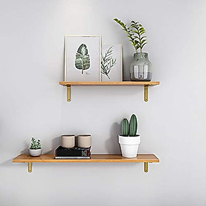 KOOEIN L-Shaped Shelves Bracket,2X Wall-Mounted Metal Support,Hidden Storage Shelving,Heavy Floating Rack,Modern Kitchen Frame,10/15/20/25Cm,Black,20cm/8in