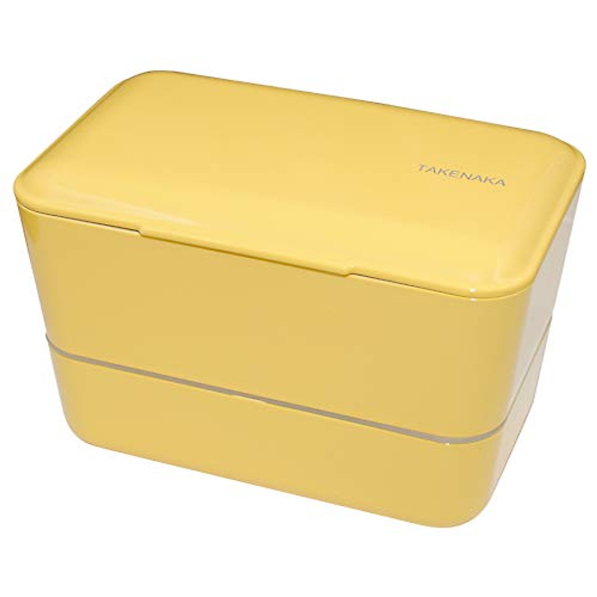 TAKENAKA Bento Bite Dual from, Eco-Friendly and Sustainable Japanese Style Bento Lunch Box (Lemon Zest)
