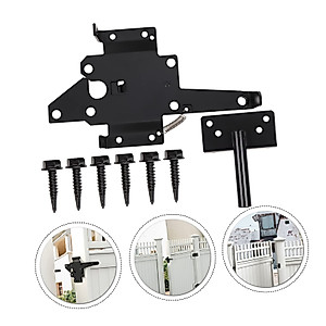 Fence Door Hinge Gate Locks for Outdoor Fence Hidden Door Gate Latches for Metal Door Closer Hinge Metal Fencing Double Sided Door Lock Fence Gate Lock Gate Locks for Wooden Fence