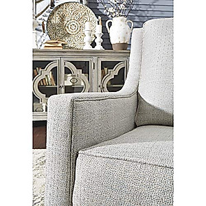 Signature Design by Ashley Kambria Contemporary Swivel Glider Nursery Accent Chair, Gray