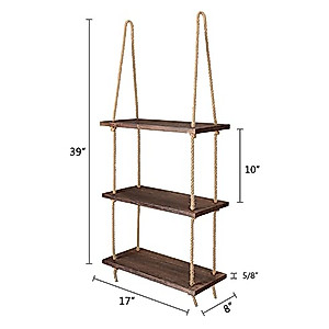 Mkono Wall Hanging Shelf, 3 Tier and 2 Tier