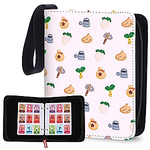 MZZNX 495 Pockets Binder Holder for Animal Crossing Mini Amiibo Cards, 1.3"x1" ACNH NFC Tag Game Mini Cards Holder (Tools)