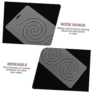 EXCEART Embroidery Template Embroidery Tools Quilting rulers Embroidery Stencils Quilting Tools Sewing Measure Tool Transparent Sewing Template Drawing Template pp Crimping Proofing Ruler