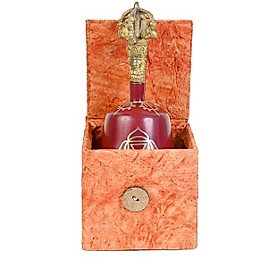 Blue Third Eye Chakra Tibetan Bell (Note E) - 5.5 Inches H x 3 Inches D - Chakra Meditation Harmony