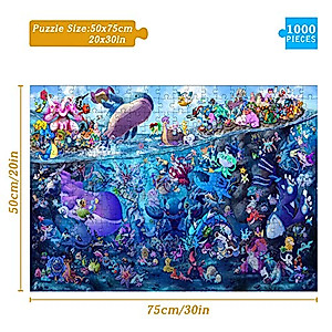 Puzzles for Adults 1000 Pieces Anime Jigsaw Puzzles 30x20 inches