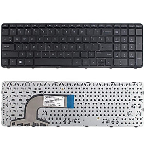 TLBTEK Replacement Keyboard with Frame Compatible with HP Pavilion 15-f 15-g 15-r 15-e 15-f387wm 15-d035dx 15-f233wm 15-f272wm 15-f010wm 15-n290nr 15-e 15-f222wm 15-f271wm US Layout