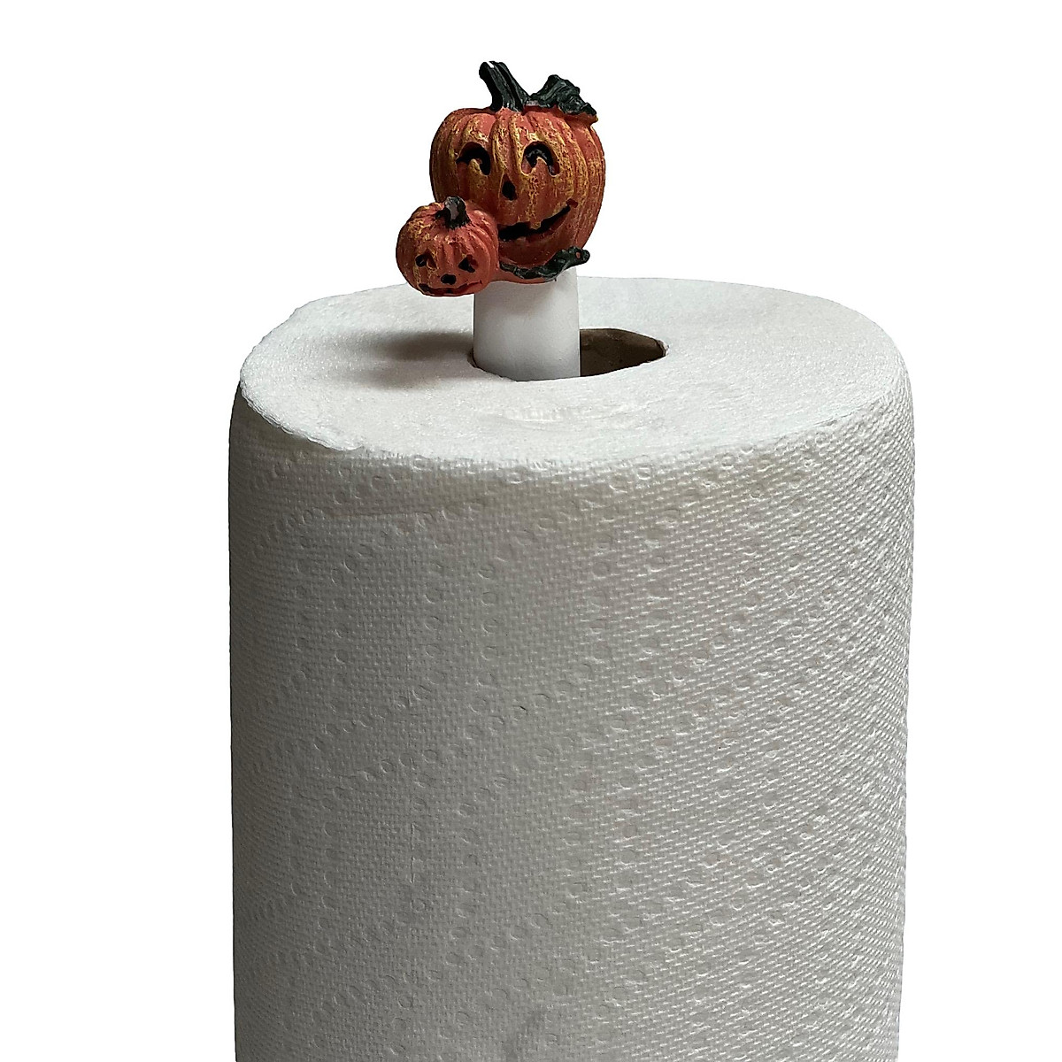 Crazy Chef Toppers Decorative Paper Towel Holder - Interchangeable Holiday Kitchen Decor - 6 Hand Painted Seasonal Decor Tops, Wooden Paper Towel Holder Stand, and Top Holder