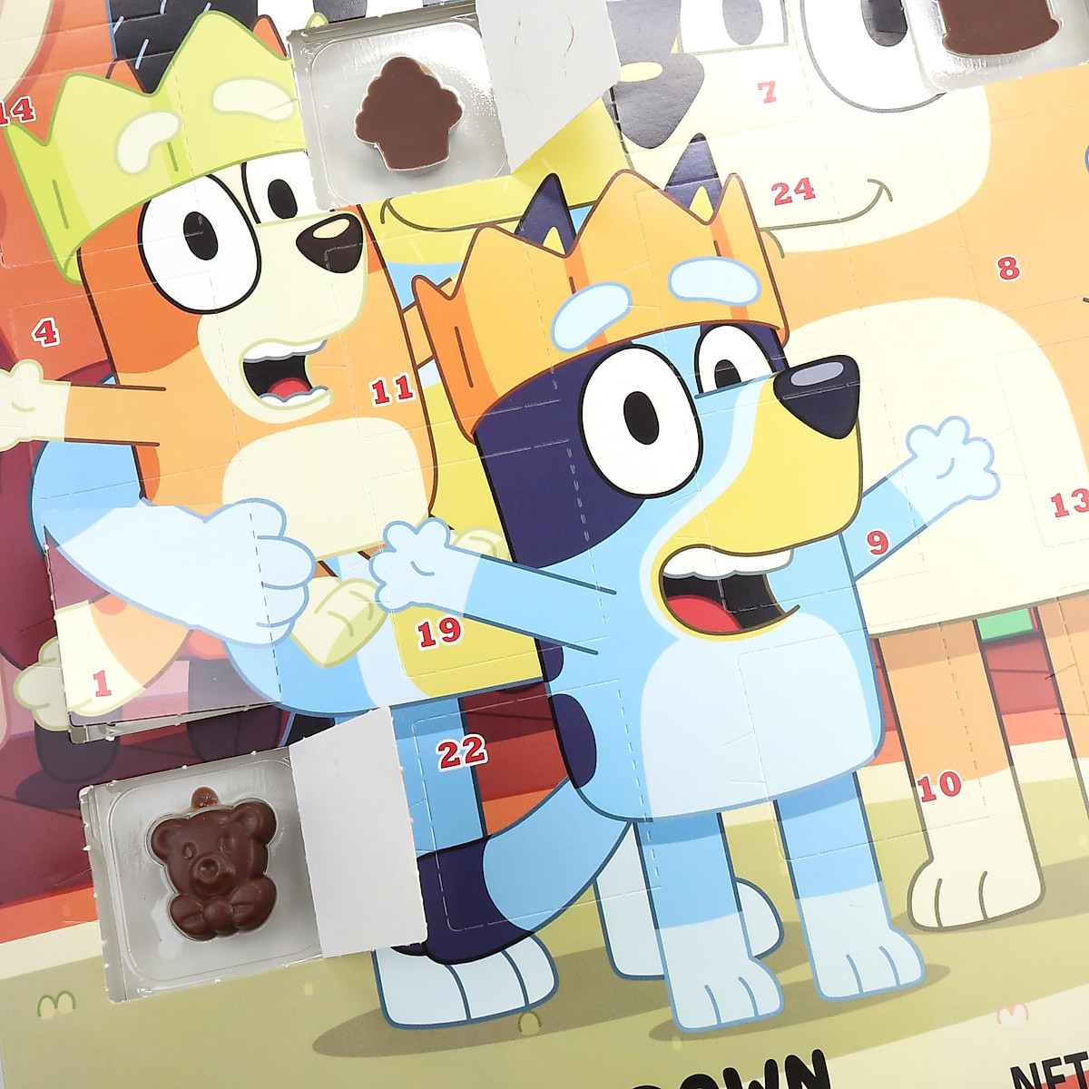 Galerie Bluey Advent Calendar, Countdown To Christmas 2023, 24 Days with Chocolate, 1.76 Ounces