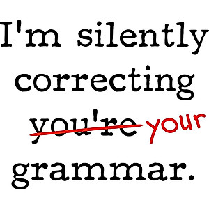CafePress I'M Silently Correcting You'Re Grammar. Mugs 15 oz (444 ml) Ceramic Coffee Mug
