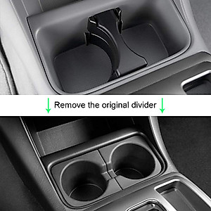 Winunite Replacements Compatible with Tacoma 2005-2015 Cup Holder Insert Rubber Replacement, Replaces OEM 66991-04012 & 66992-0401(Pack of 2)