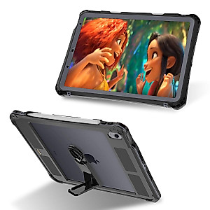 Shellbox Case for iPad Air 4th/5th Generation 2022-2020, Waterproof Dustproof Shockproof Case with 360° Full-Body Protection,Lanyard and Kickstand
