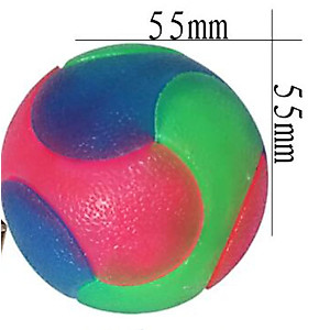 Supawdupaw Plush Duck Chew Toy with Squeaker and Light Up Bouncy Ball 2 Pack Dog Toys