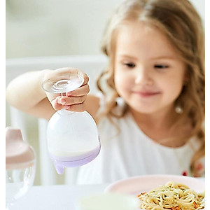 Mokde Mondge Wine Glass Sippy Cup Plastic Goblet Cup Beverage Mug Milk Bottle with Lid for Baby Kids Birthday Party Christmas Celebration New Year Celebrating (Pink)