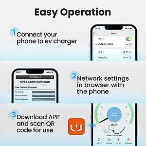maXpeedingrods Level 2 EV Charger 40A, WiFi Electric Vehicle Charging Station, 240V J1772 Smart Wall EVSE 16 to 40 Amp Adjustable, IP65 UL Listed & Energy Star, 24ft Cord & Nema 14-50 Plug