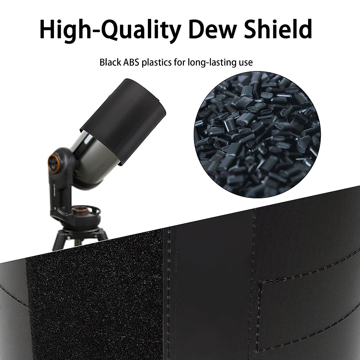 Astromania Flexible Dew Shield for Telescope Front Outer Diameter with 229-249mm Diameter - Keep Dew Away and Gives You Clear observing for The Entire Night