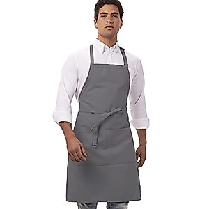 Chef Works Unisex Butcher Kitchen-aprons, Gray