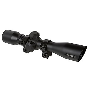 TRUGLO Compact 4x32mm Duplex Reticle Black Riflescope (TG8504BR)