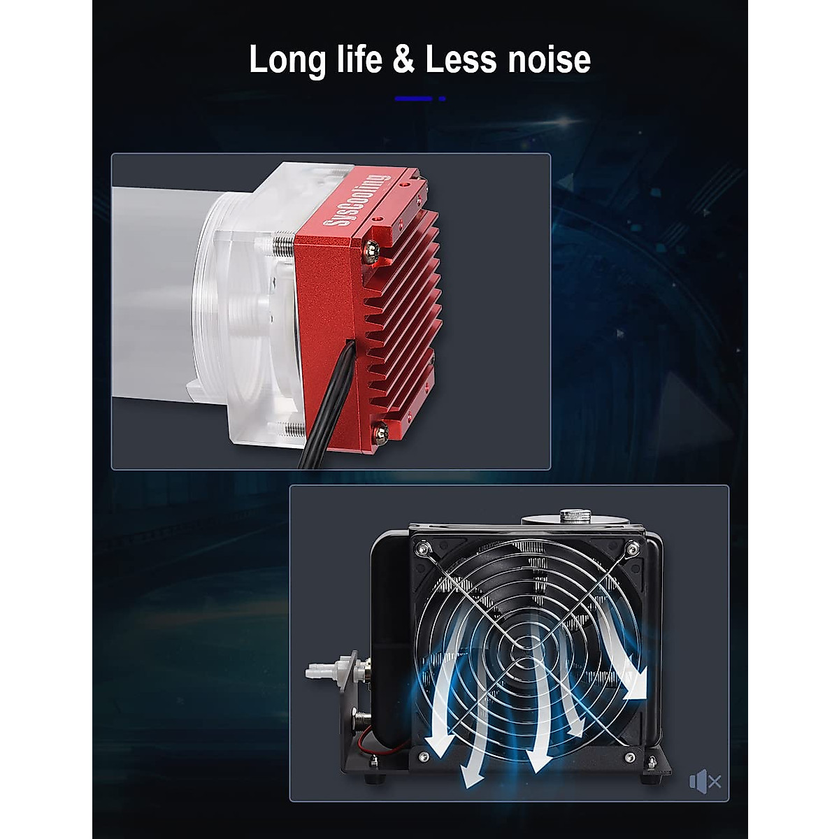 BIQU Water Cooling Kit for 3D Printers Water Cooler for BIQU H2O and Other High Temperature Printing Extruder