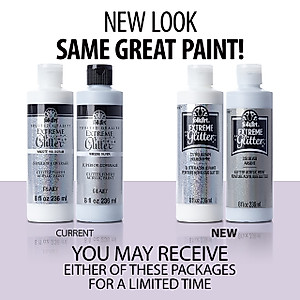 FolkArt glitter paint, 8 oz, Hologram 8 Fl Oz