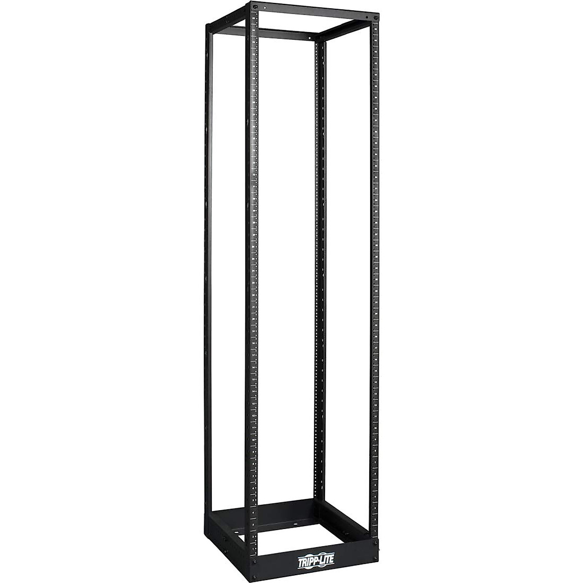 Tripp Lite 45U 4-Post Open Frame Rack, Network Equipment Rack, 1000 lb. Capacity (SR4POST), Black