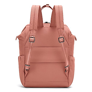 Pacsafe Women's Citysafe CX 17L Anti Theft Backpack-Fits 16 inch Laptop, ECONYL Rose, One Size