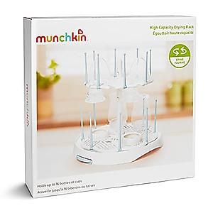 Munchkin® High Capacity Drying Rack for Baby Bottles and Accessories, White