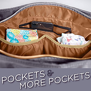 Zohzo Lauren Breast Pump Bag - Portable Tote Bag Great for Travel or Storage – Includes Padded Laptop Sleeve - Fits Most Major Pumps Including Medela and Spectra Breastpump (Black)