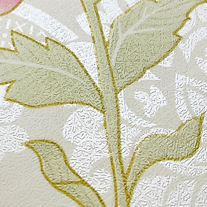 SimpleLife4U Pink Peony Furniture Protect Paper Removable Vinyl Damask Shelf Drawer Liner 17.7 Inches by 9.8 Feet