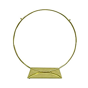 WellieSTR 1PC (Gold) Iron Round Underwear Bra Hanger Display Stand, Underwear Bra Shelf Rack Display Stand, Store Shelves,Round Circle Loop Display Stand