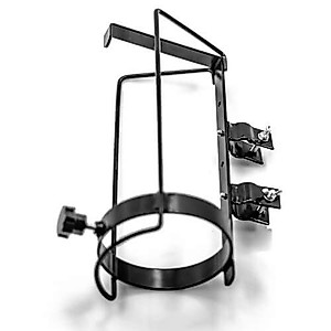 Walker Oxygen Tank Holder for Rollators & Walking Aids JO2W, Holds Single D or E Oxygen Cylinder Tanks