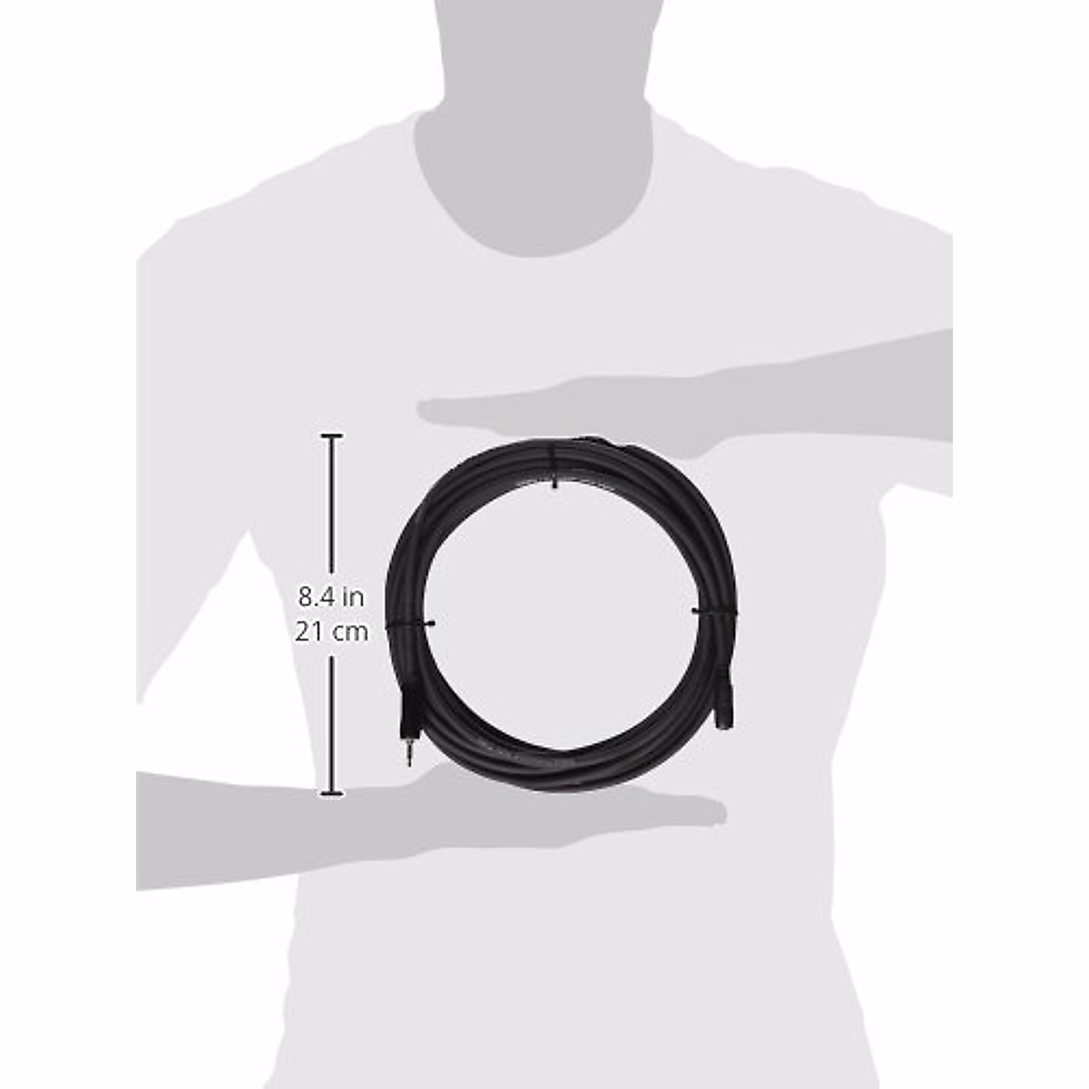 Roland Black Series Headphone Extension Cable, 3.5mm TRS Male to Female, 25-Feet