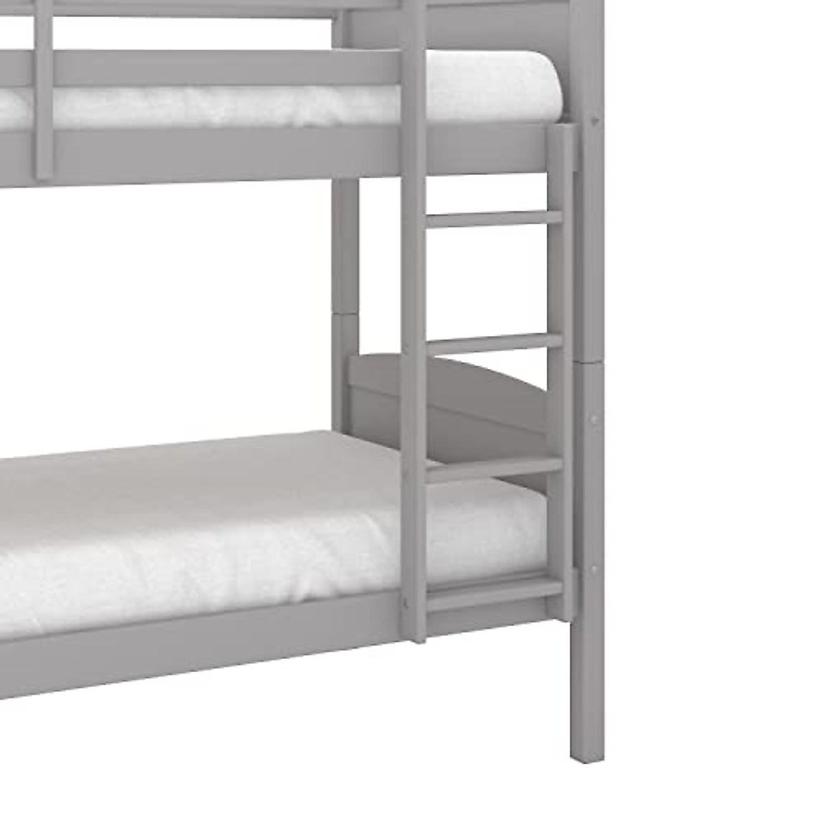 Hillsdale, Alexis Contemporary Wood Arch Twin Over Twin Size Bunk Bed, Gray