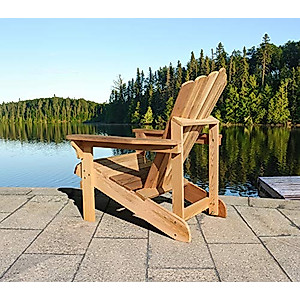 northbeam Riverside Adirondack Chair, Western Red Cedar, Natural