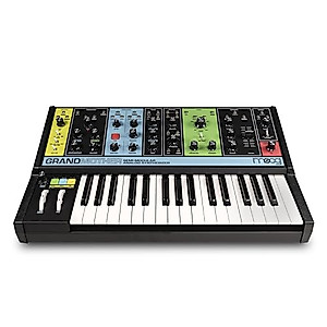MOOG Grandmother Semi-Modular Analog Keyboard Synthesizer with 32 Keys, Built-In Arpeggiator, Sequencer and Spring Reverb Tank