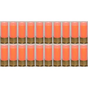 ST Action Pro Pack Of 20 Inert 12 GA 12GA Gauge Shotgun Orange Safety Trainer Cartridge Dummy Ammunition Ammo Shell Rounds with Brass Case