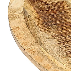 YPWRENH Coffee Table Kitchen Tables Dining Table Round 47.2 "x29.9 Solid Mango Wood for Dining Room, Kitchen or Living Room