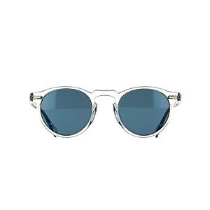 Oliver Peoples Gregory Peck, Crystal/Indigo Photochromic 1101r8, Size Medium