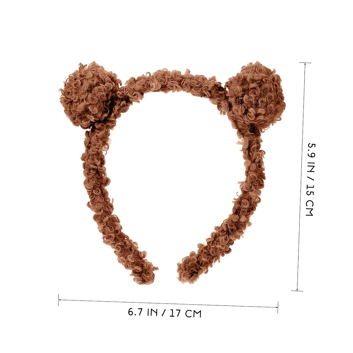 Ciieeo Bear Ears Headbands 6pcs Cute Bear Ears Headband Bear Ears Headbands Decorative Hair Hoops Bear Ears Headdress Headband Resin Hoops for Makeup Lovely Headdress