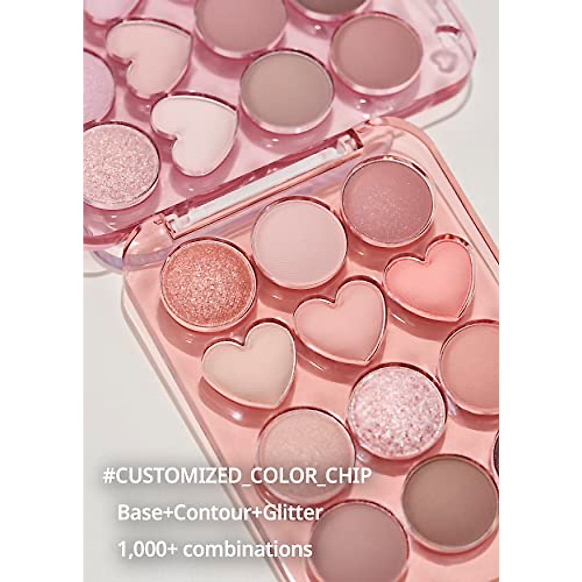 COLORGRAM Pin Point Eyeshadow Palette 02 Pink+Mauve= | Eyeshadow Palette for Daily makeup, Ultra-Blendable, Matte, Glitter, Shimmer Shades
