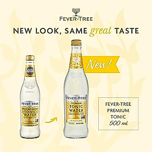 Fever Tree Indian Tonic Water - Premium Quality Mixer - Refreshing Beverage for Cocktails & Mocktails. Naturally Sourced Ingredients, No Artificial Sweeteners or Colors - 500 ML Bottles - Pack of 8