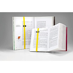 Creative Elastic Strap Stainless Steel Locate Bookmarks Accurately Without Incognito Bookmark Book Marker (Black)